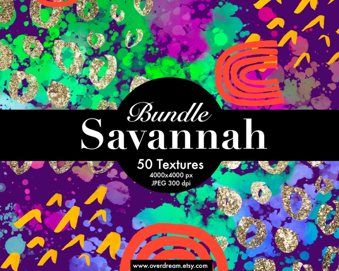 Texture BUNDLE, Savannah Texture Pack, Scrapbooking Craft Supplies ...