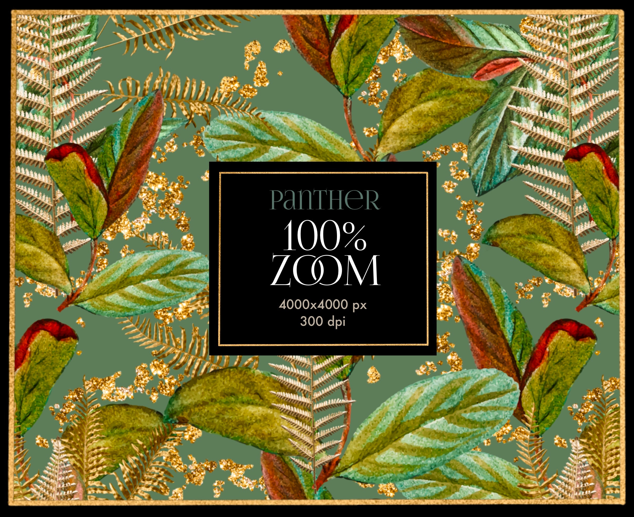 Panther Seamless Pattern, Texture Pack, Printable Wrapping Paper ...