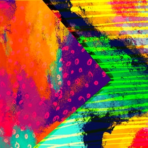 DIGITAL PAPER Bundle, Rainbow Texture Pack, Scrapbooking Craft Supplies ...