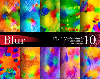 DIGITAL PAPER Bundle Rainbow Texture Pack Scrapbooking Craft | Etsy