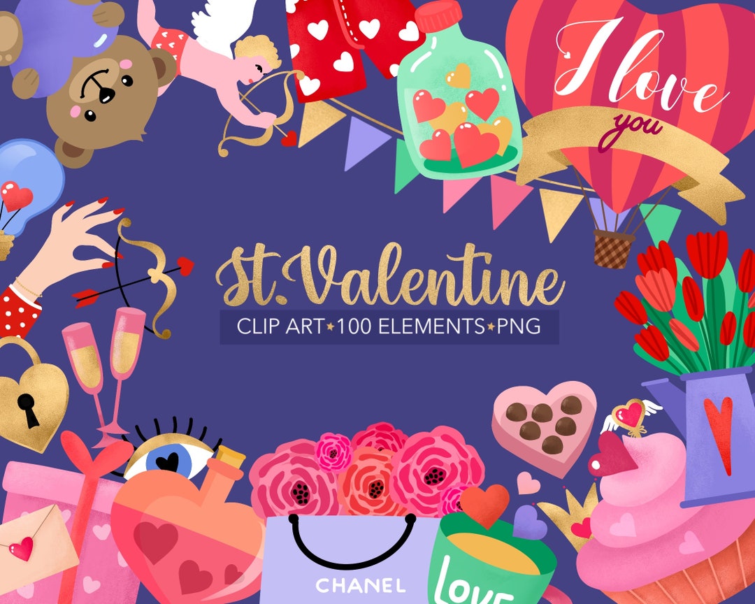 Valentines Day Clip Art, Sweetheart, Love Theme Decor, St.valentine ...