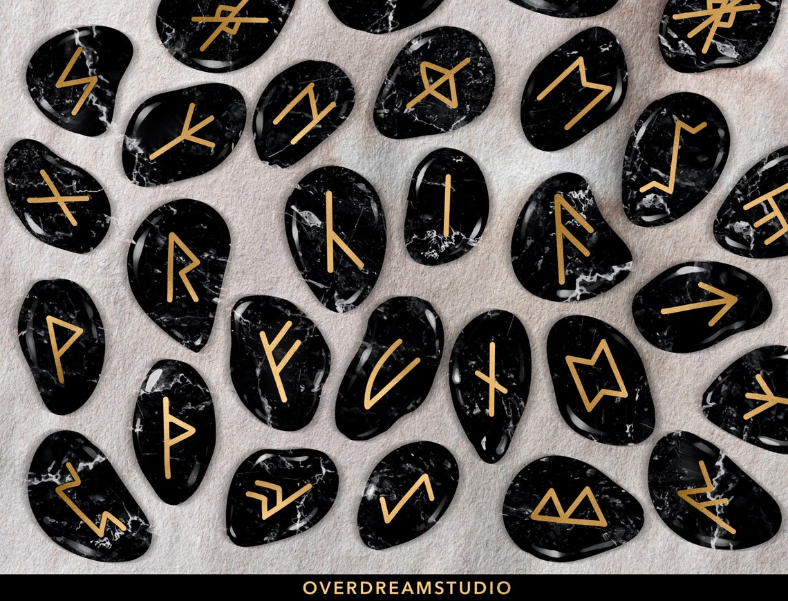 Wicca Runes Clipart, Rune Clip Art, Rune Stickers, Digital Planner ...