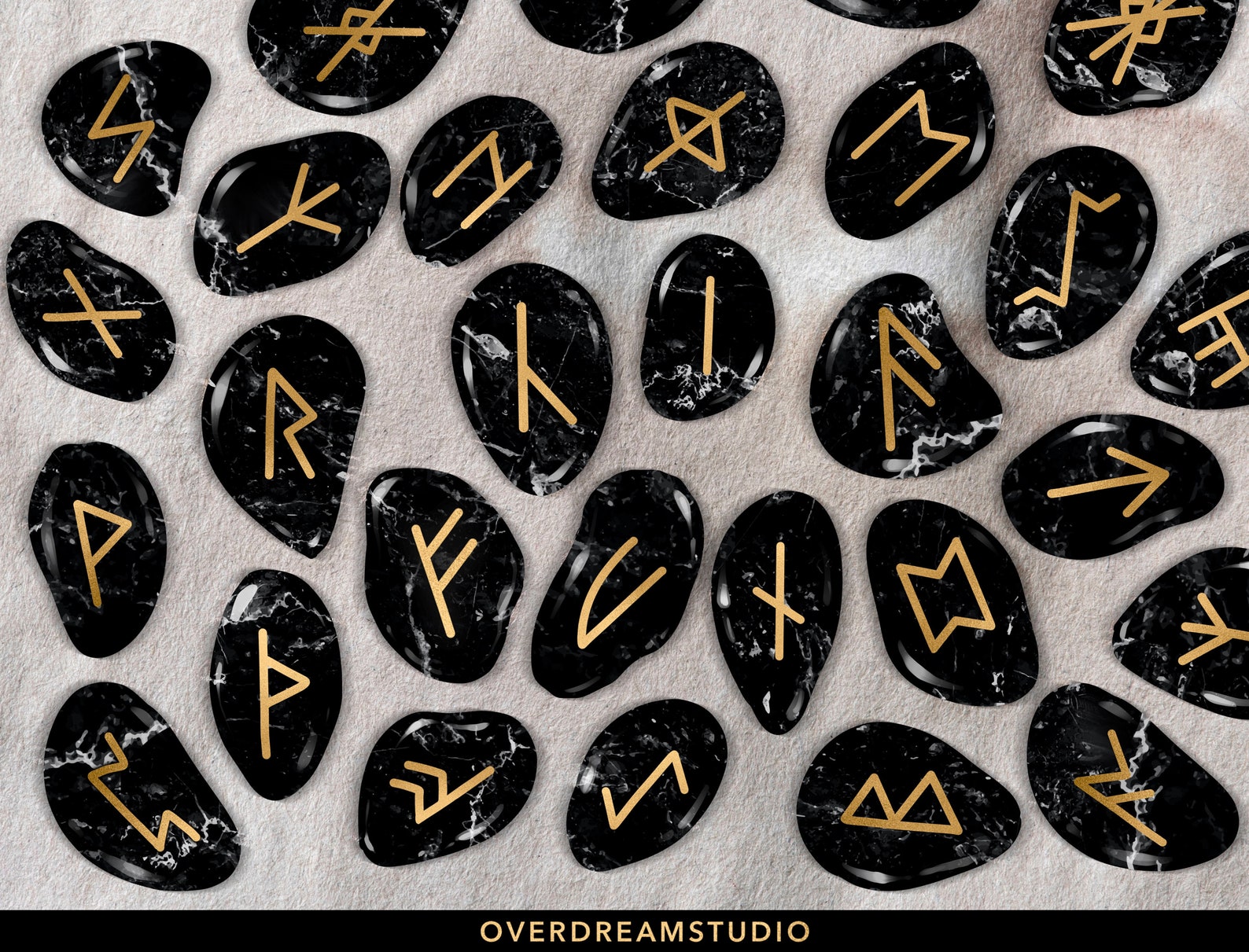 Wicca Runes Clipart, Rune Clip Art, Rune Stickers, Digital Planner ...