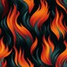 Flames Digital Paper, Fire Seamless Pattern, Colorful Paper Pack, Flame ...