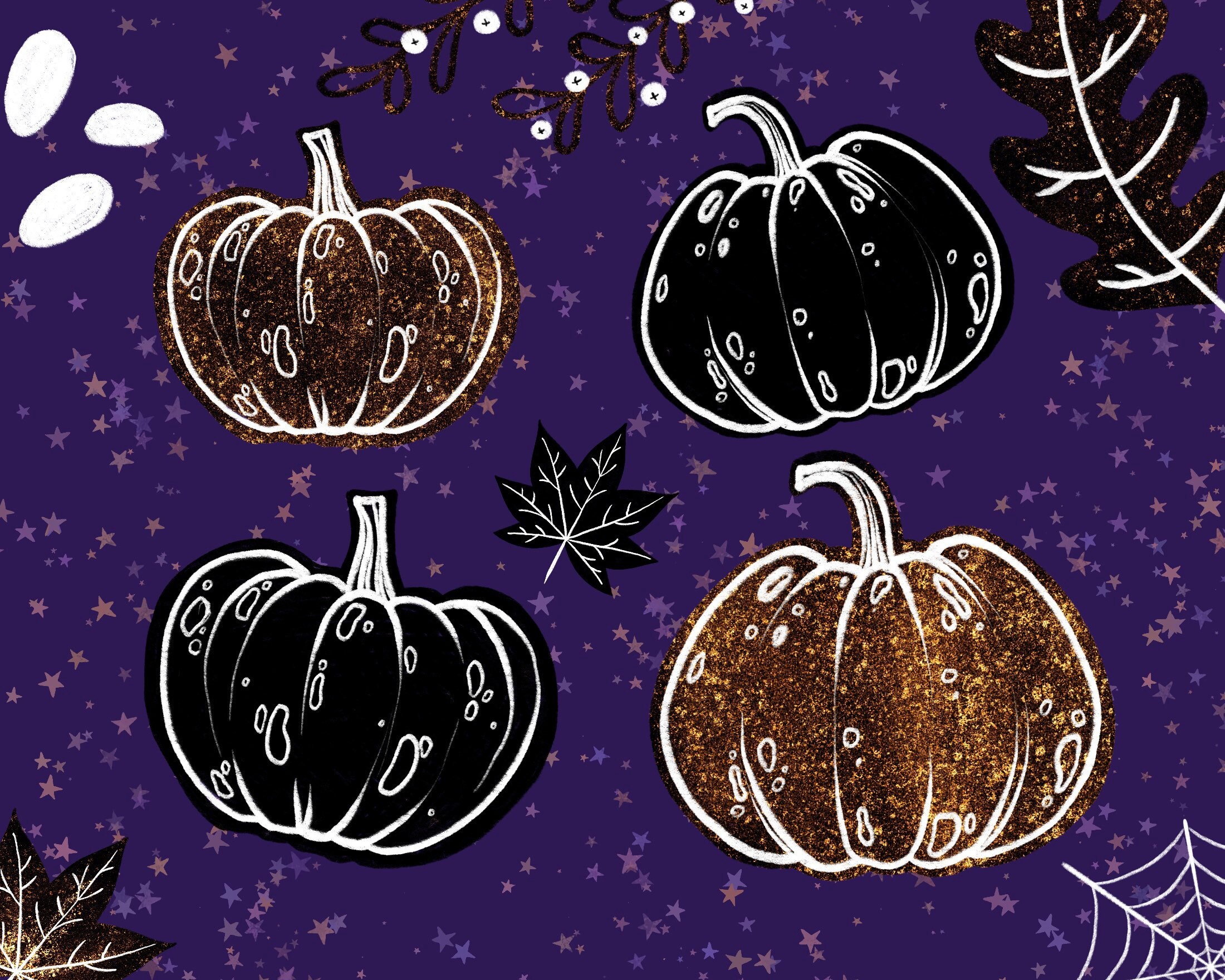 Halloween, 2, Clip Art Bundle, Digital Planner, Party Decor, , Paper ...