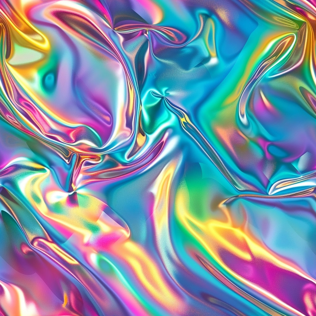 Hologram Digital Paper, Holographic Seamless Pattern, Paper Pack ...