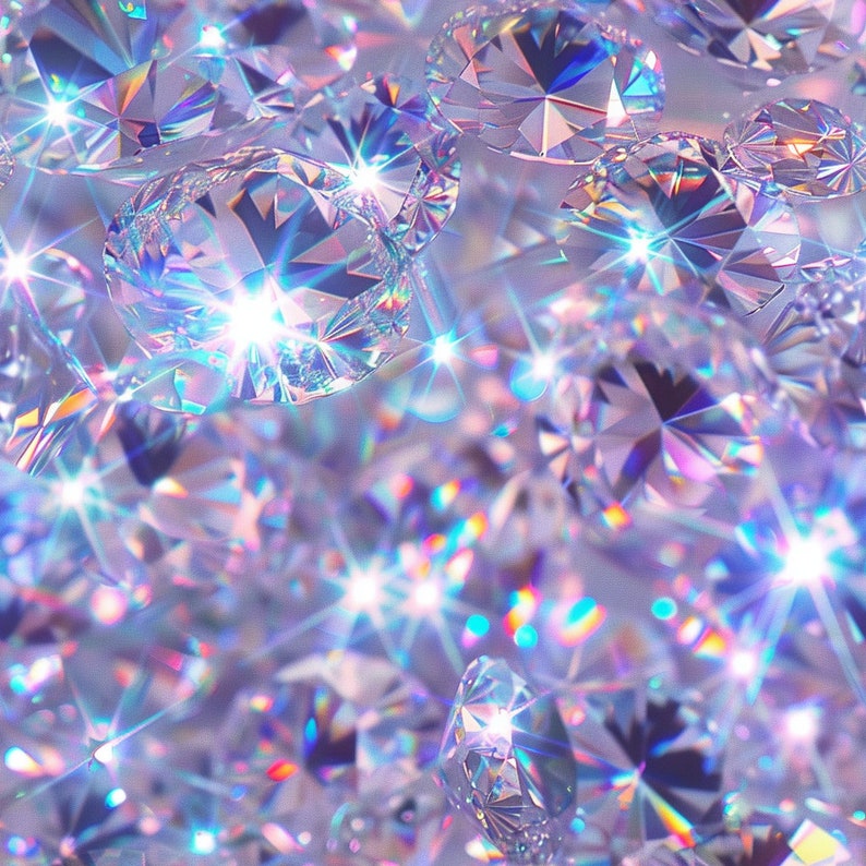 Diamond Digital Paper, Diamond Seamless Pattern, Diamonds Paper Pack ...