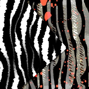 DIGITAL PAPER Bundle, Zebra Texture Pack, Scrapbooking Craft Supplies ...