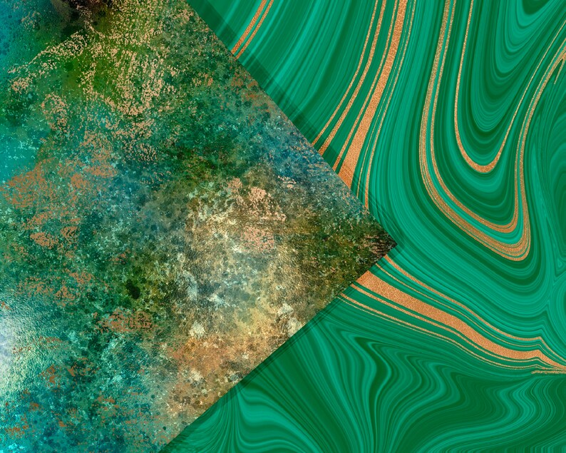 DIGITAL PAPER Bundle, Turquoise Texture Pack, Scrapbooking Craft ...