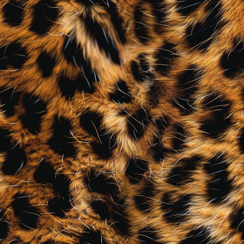 Leopards Fur Texture Digital Paper, Printable File, Leopard Elements ...