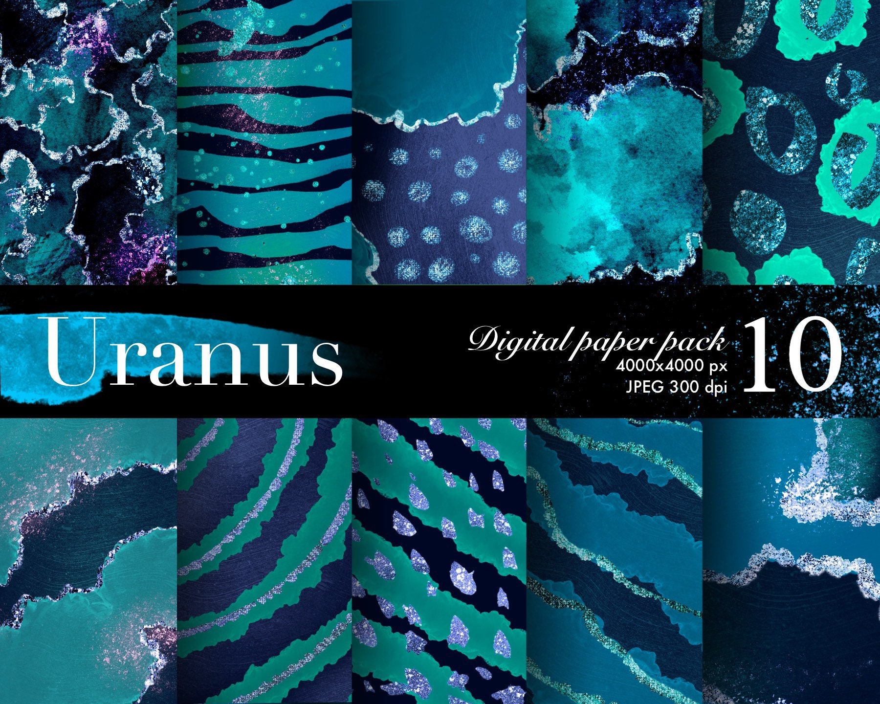 Digital Paper BUNDLE, Planets Texture Pack, Planet Scrapbook Paper ...
