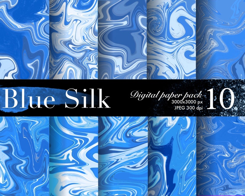 DIGITAL PAPER Bundle, Silk Texture Pack, Scrapbooking Craft Supplies ...