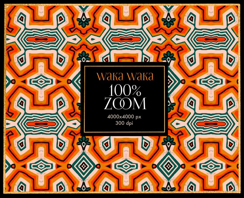 WAKA WAKA Seamless Pattern Set, Texture Pack, Printable Wrapping Paper ...