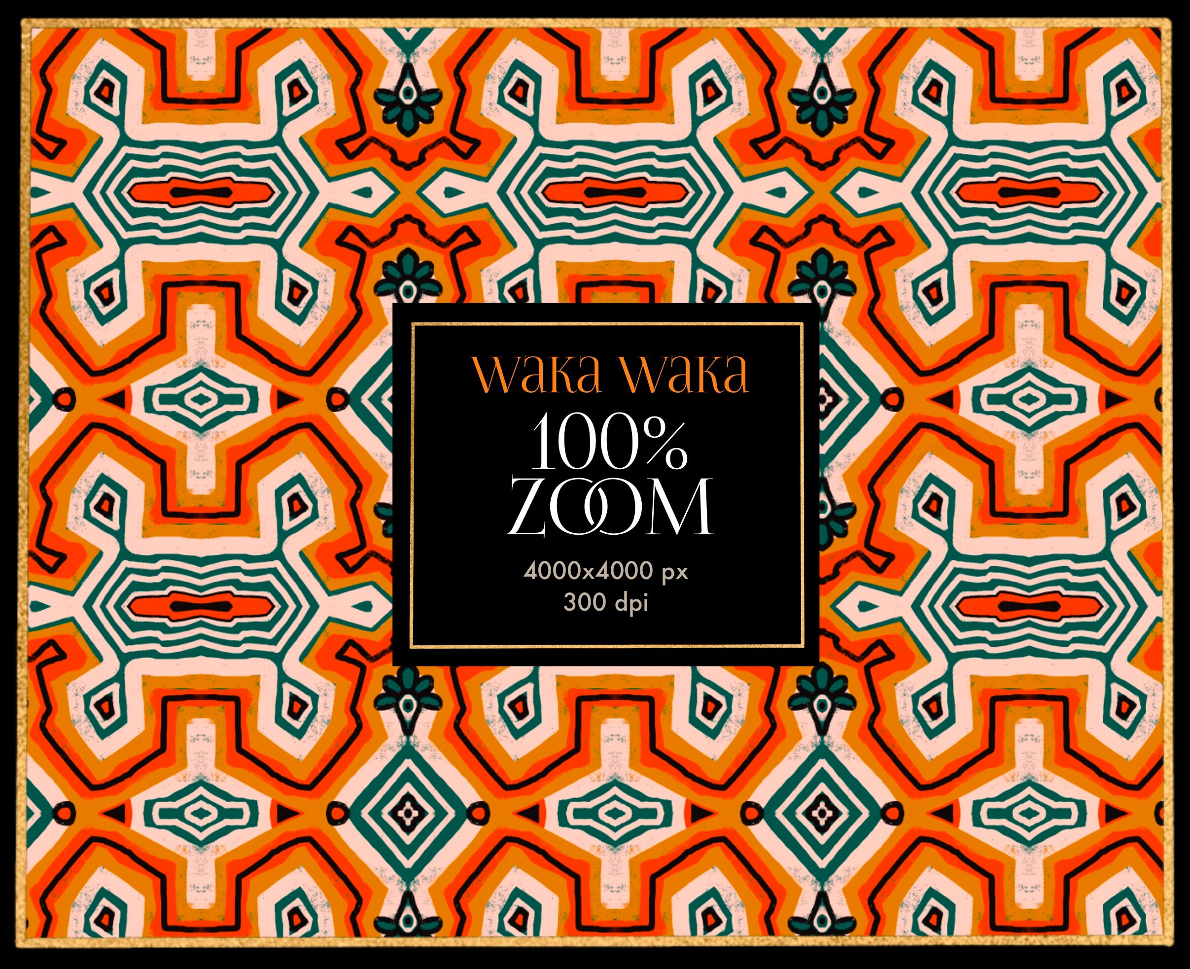 WAKA WAKA Seamless Pattern Set, Texture Pack, Printable Wrapping Paper ...