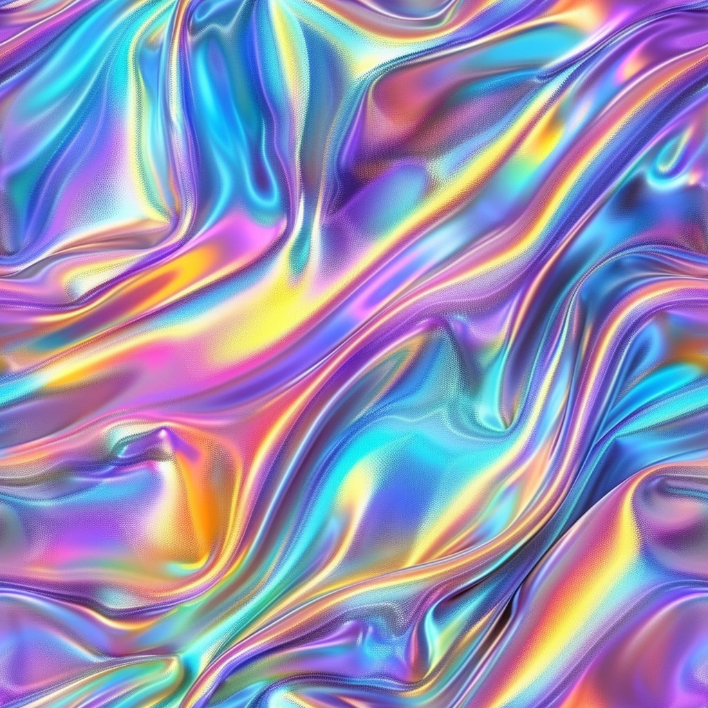 Hologram Digital Paper Holographic Seamless Pattern Paper Pack
