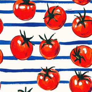 Summer 2024 Trends, Tomatoes Seamless Pattern, Scrapbooking Craft ...