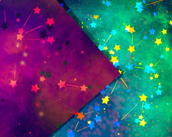 Abstract Rainbow Stars Wallpaper