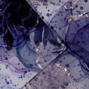 DIGITAL PAPER Bundle, Cobalt Texture Pack, Scrapbooking Craft Supplies ...