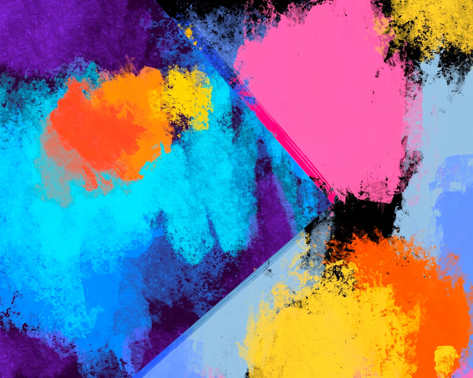 DIGITAL PAPER Bundle, Acrylic Texture Pack, Scrapbooking Craft Supplies ...