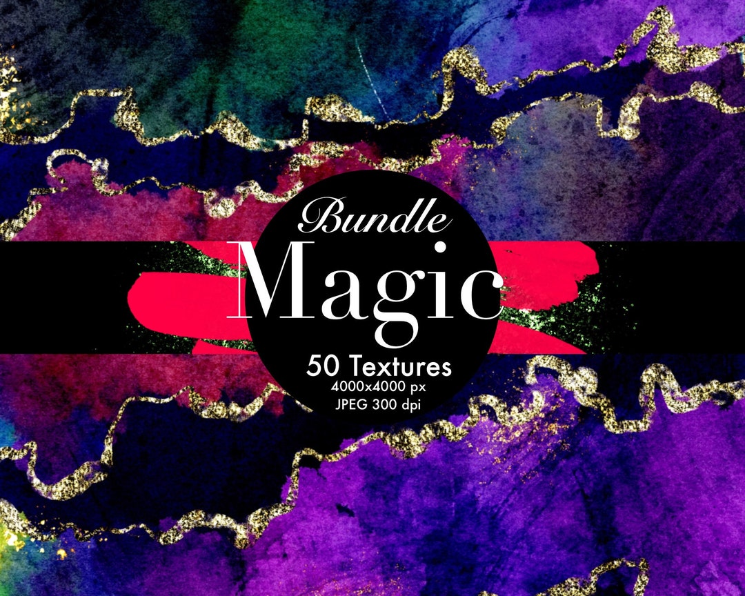 Digital Paper BUNDLE, Magic Texture Pack, Magic Scrapbook Paper, Rock ...