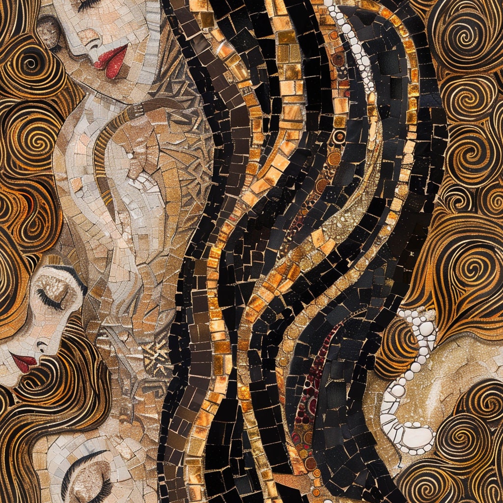 Gustav Klimt Seamless Pattern Pack, Scrapbooking Craft Supplies, the ...