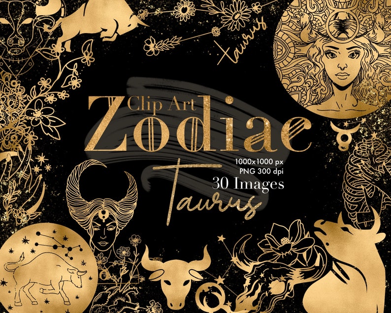 ZODIAC Clip Art Taurus Constellation Astrology Clip Art - Etsy