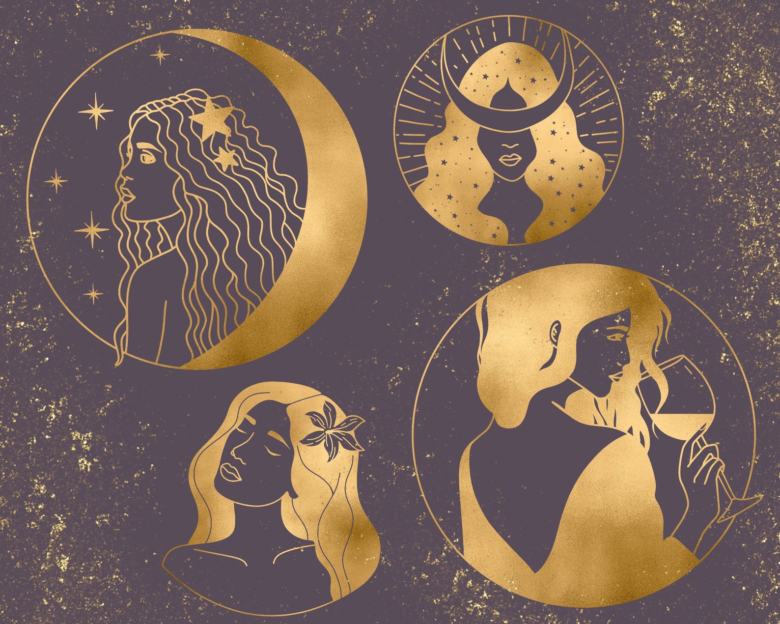 Girl Power Clip Art Woman Portraits Tenderness Clip Art - Etsy