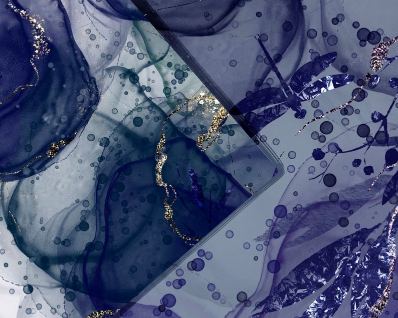 DIGITAL PAPER Bundle, Cobalt Texture Pack, Scrapbooking Craft Supplies ...