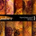 DIGITAL PAPER Bundle, Amber Texture Pack, Scrapbooking Craft Supplies ...
