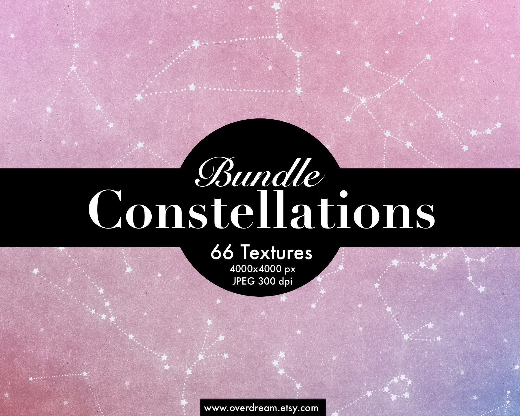 Texture BUNDLE, Constellation Texture Pack, Scrapbooking Craft Supplies ...