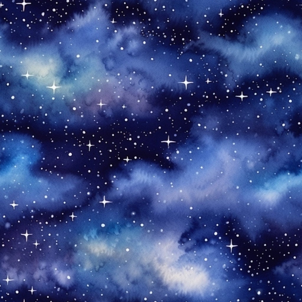 Vanilla Sky Seamless Pattern Printable Wrapping Paper Space - Etsy