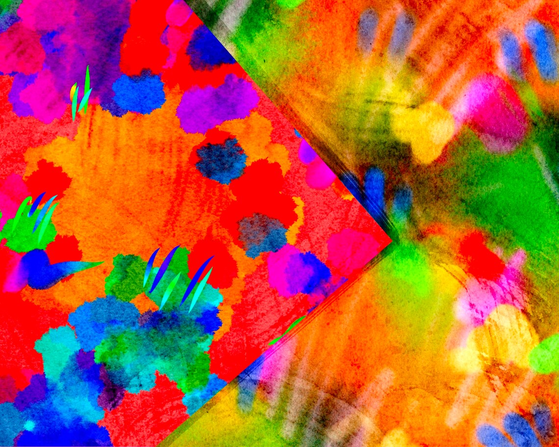 DIGITAL PAPER Bundle, Blur Texture Pack, Scrapbooking Craft Supplies ...