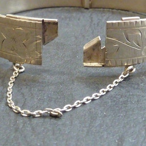 Vintage Hallmarked Silver Engraved Bangle , Birmingham 1971 in ...