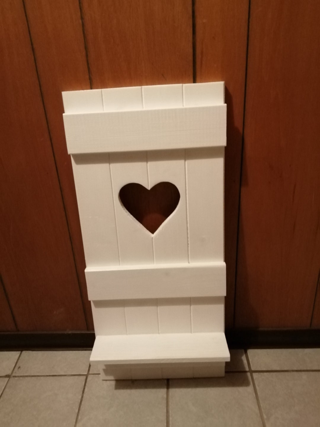 Set of 2 Wooden Shutter Boards 70 Cm X 32 Cm With Board Star or Heart ...