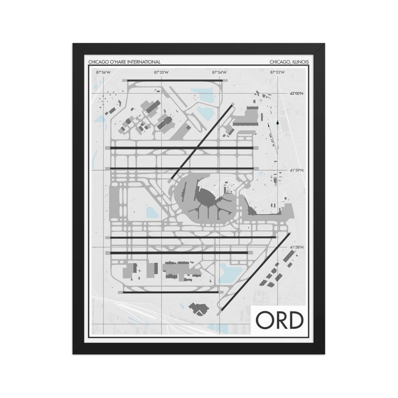 Airport Runway Map - Etsy