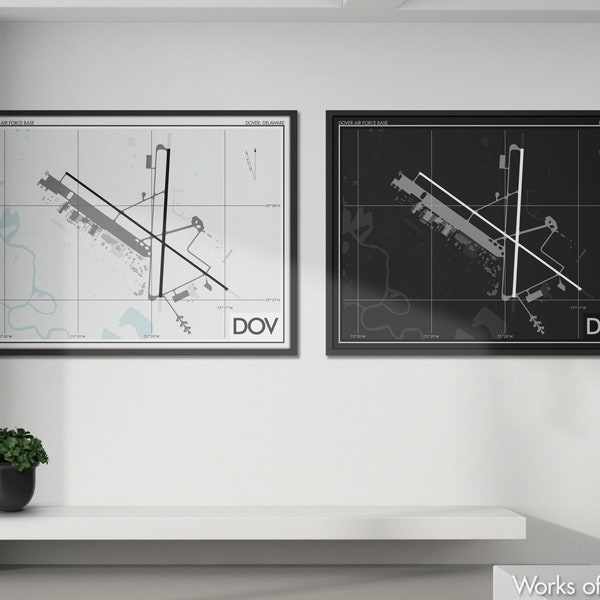Airport Runway Map - Etsy