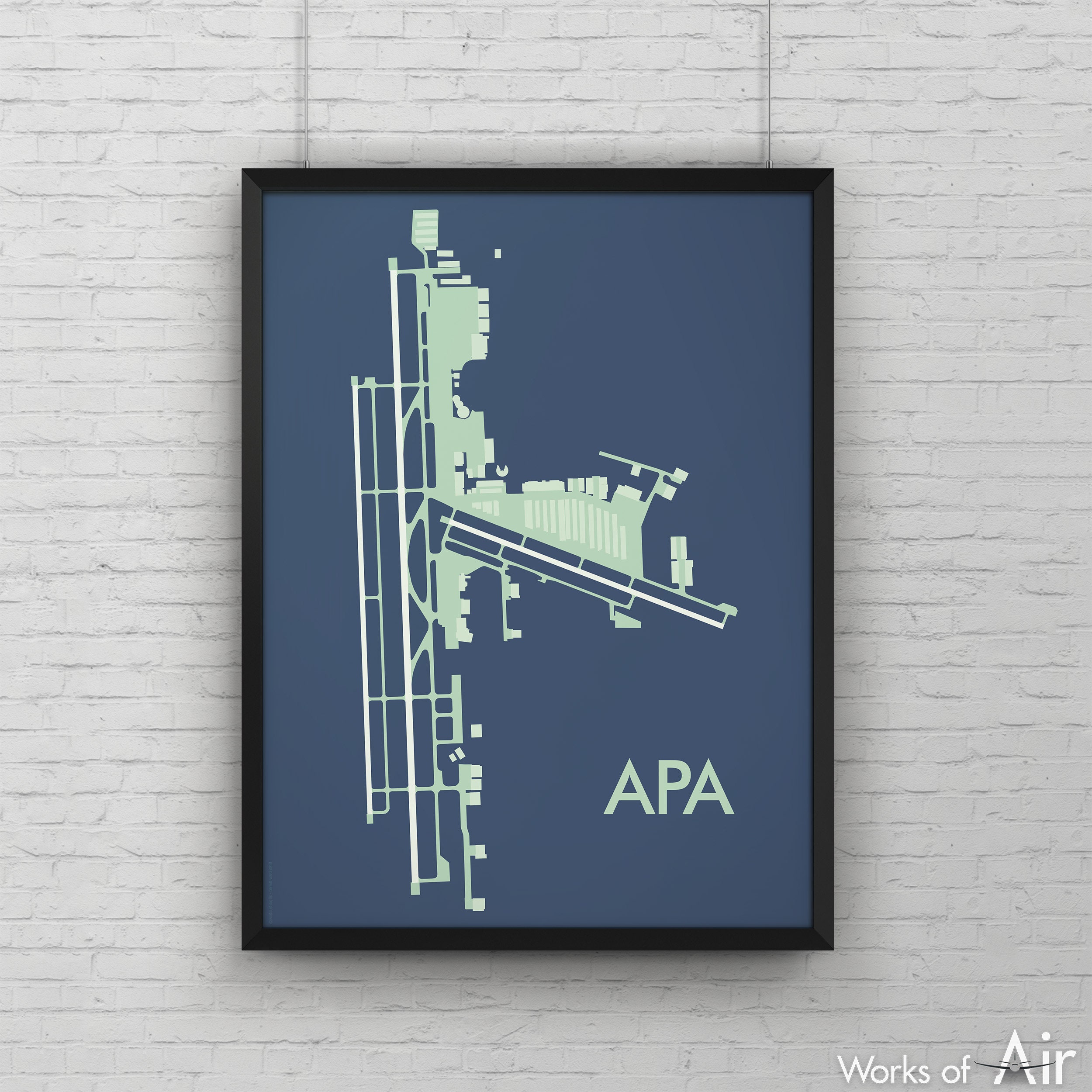 Centennial Airport Minimal Art Print APA Airport Map Poster - Etsy UK