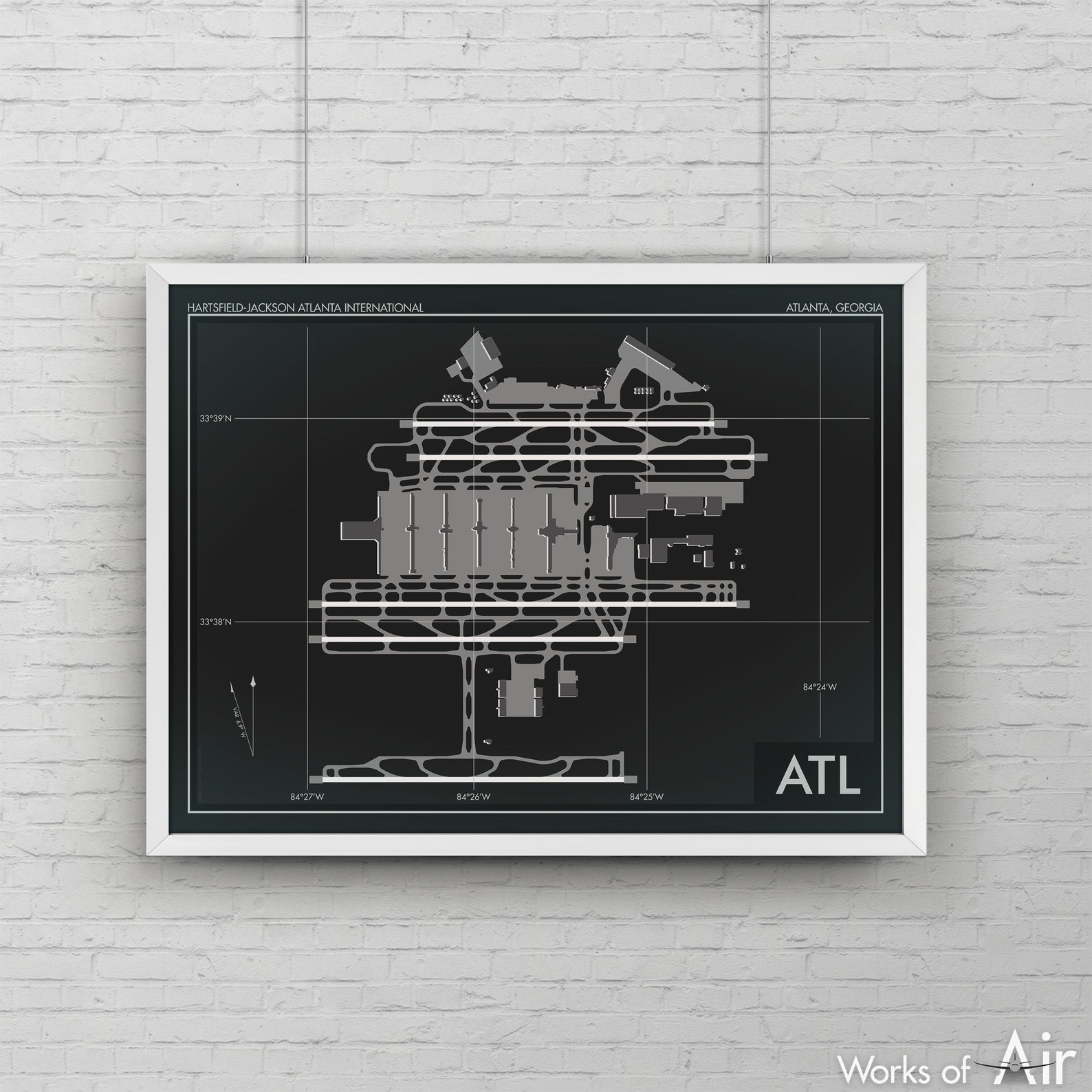 Hartsfield Jackson Atlanta International Airport Art Print - Etsy