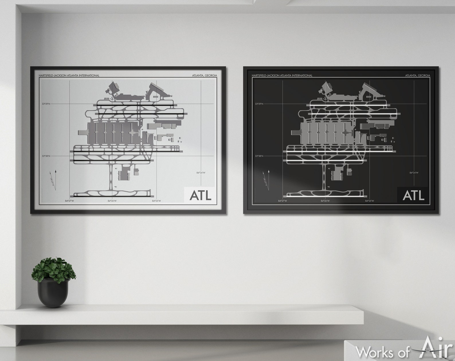 Hartsfield Jackson Atlanta International Airport Art Print - Etsy