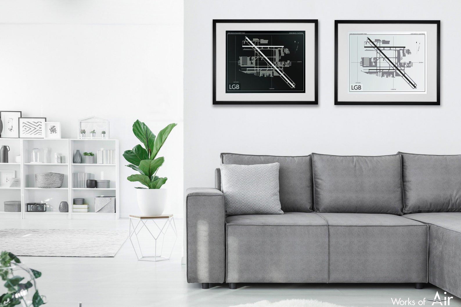 Long Beach Airport Art Print LGB Map Poster Aviation Decor - Etsy