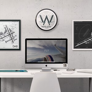 Embry Riddle Colors Daytona Airport Art Print, DAB Airport Map Poster ...