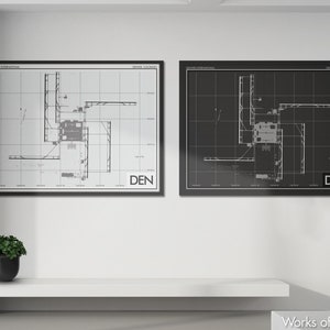 Denver International Airport Art Print, DEN Airport Map Poster ...
