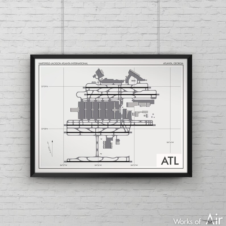 Hartsfield Jackson Atlanta International Airport Art Print - Etsy