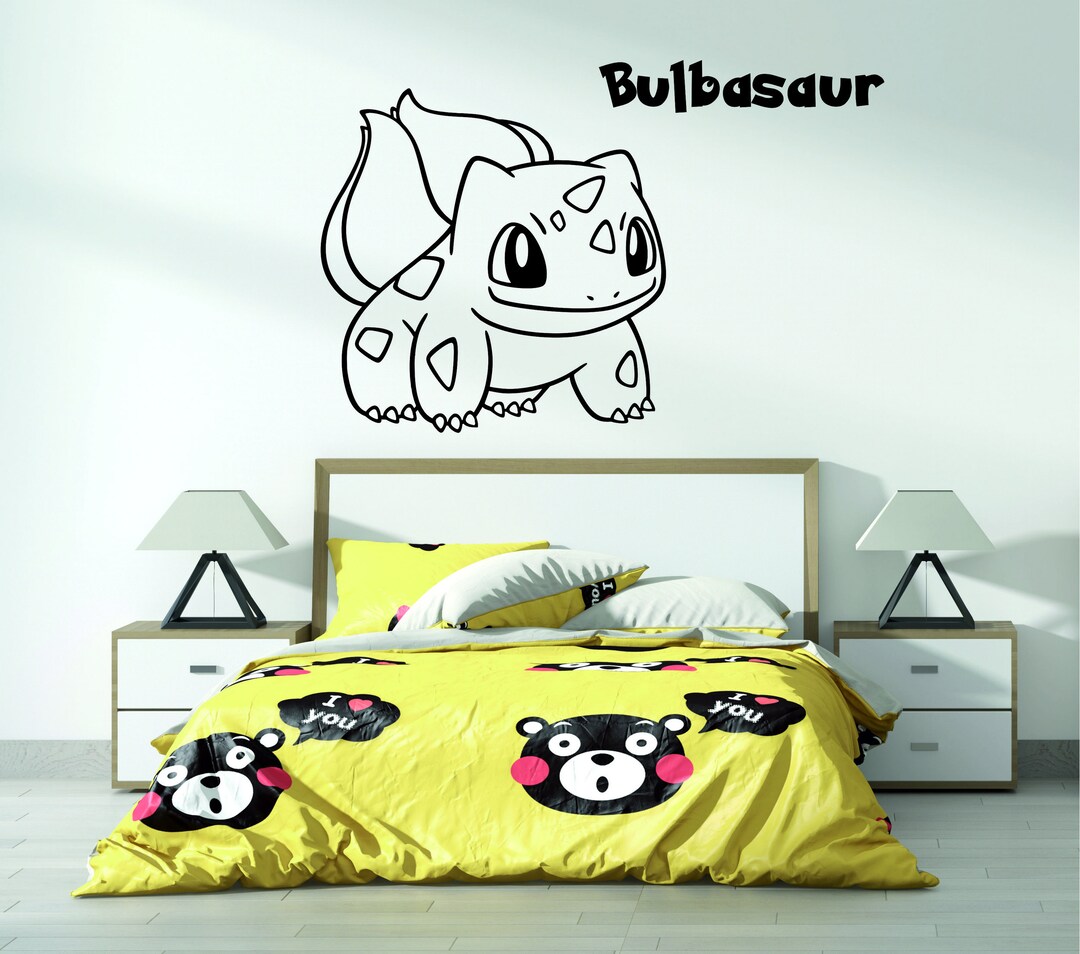 Bulbasaur Pokemon Wall Stickers, Bulbasaur Wall Sticker, Vinyl Art ...