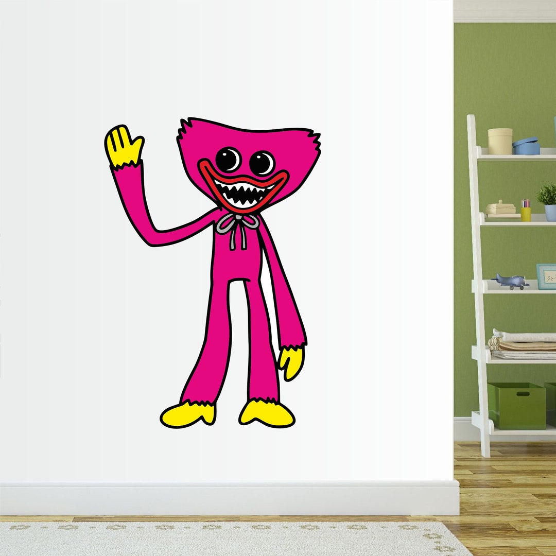Huggy Wuggy Muursticker, Poppy Playtime, Kids Baby Girls, Boys Bedroom ...