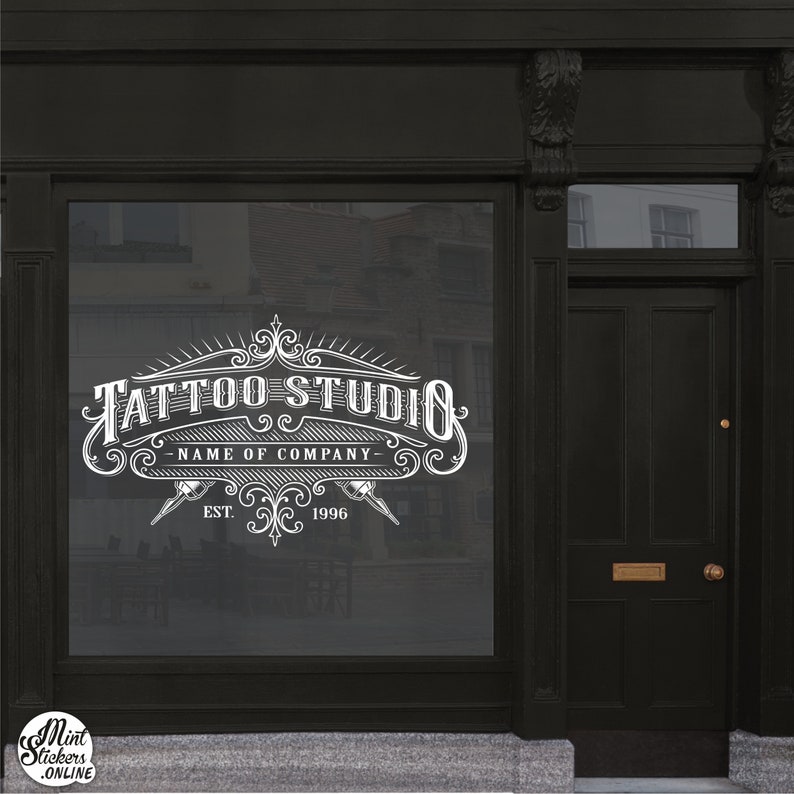 Tattoo Studio Window Sticker 28in Gold Chrome Window Decal - Etsy UK