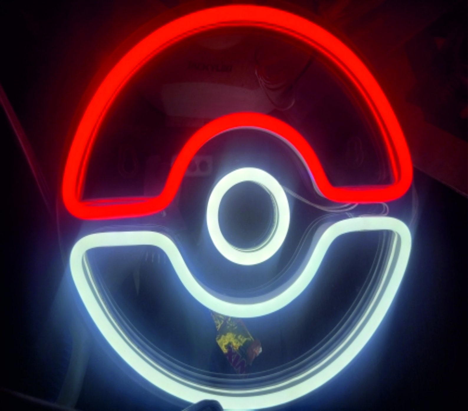 Poke Ball Neon Sign Game Room Bedroom Wall Decoration Led - Etsy