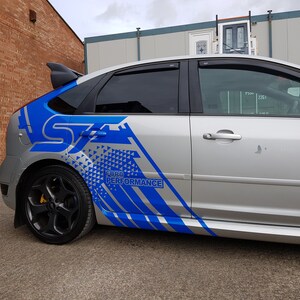Ford Focus ST Performance Custom Car Decal Full Body MK2 Vinyl Sticker ...