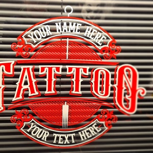 Tattoo Art Decals, Tattoo Shop Window Stickers, Custom Tattoo Window ...