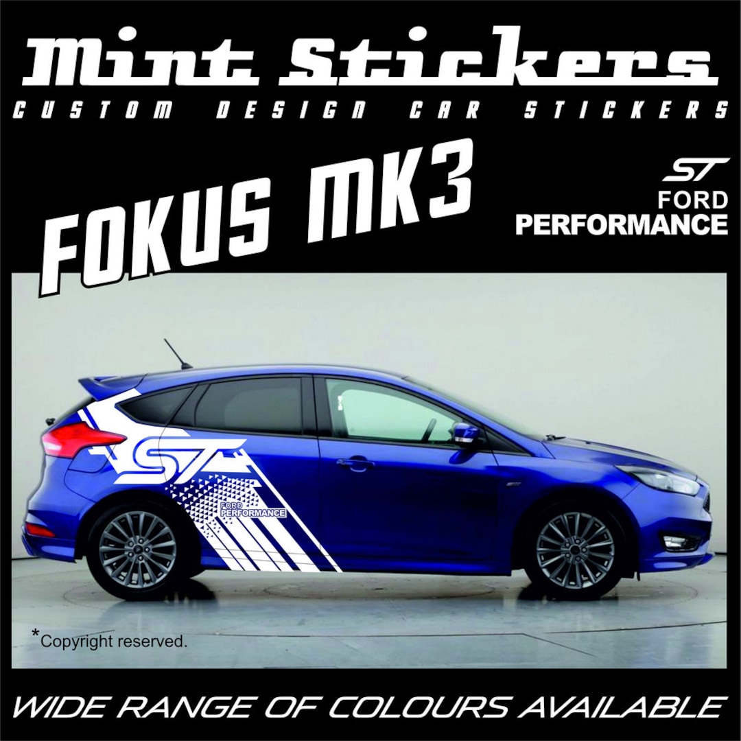 Ford Focus MK3 Fiesta Performance ST Sticker CUSTOM Car Whole Body ...